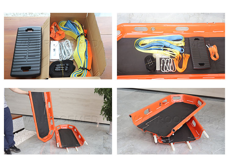 First Aid Basket Stretcher With Lifting Bridle For Rescue