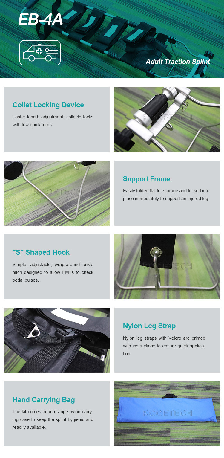 Hare Leg Fracture Splint EMS Traction Splint Leg Immobilization Device