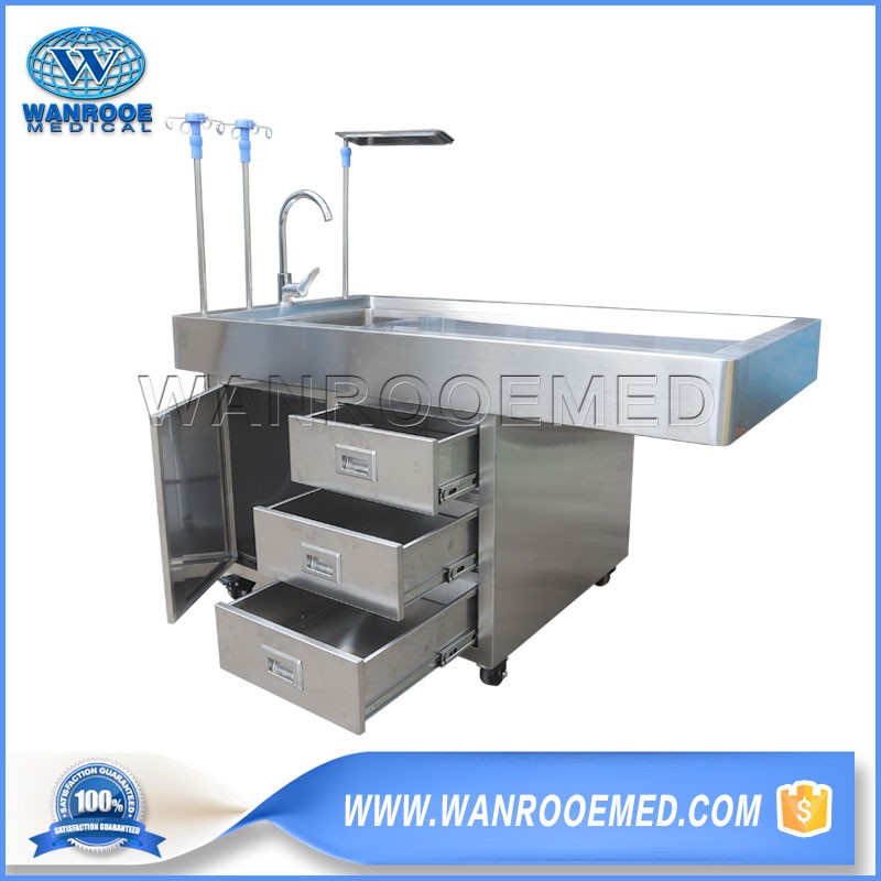 GA2003A8 Large Animal Autopsy Table Stainless Steel Mortuary Dissection ...