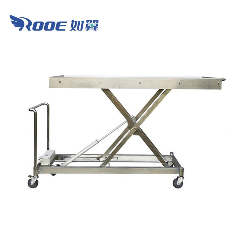 Funeral Supplies Stain Steel Electric Mortuary Body Lifter Cadaver Lift ...