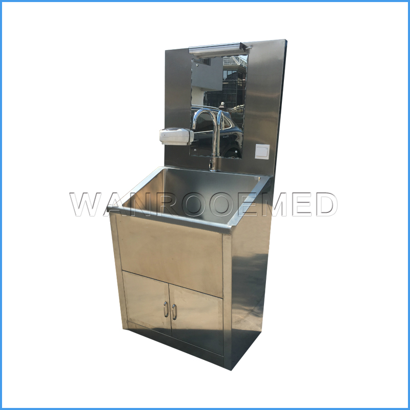 BSS100-1 Steel Frame Washing Induction Medical Scrub Sink For Hospital ...