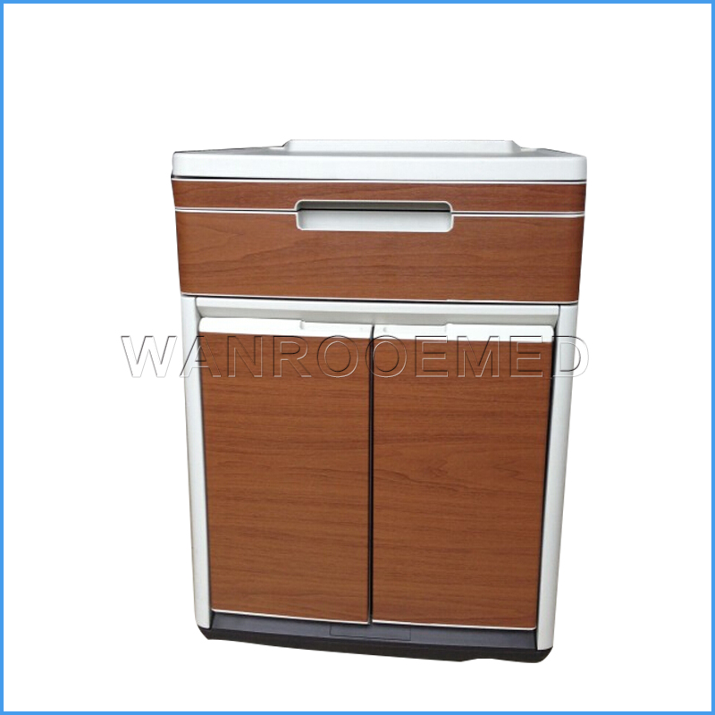 BC013 Hospital Bedside Cabinet Medical Wooden Bedside Table Color Night ...